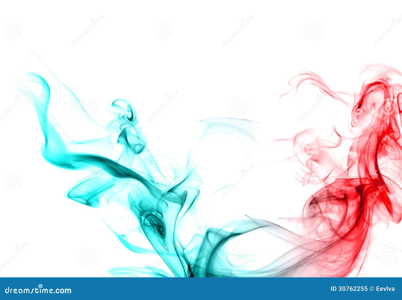 Humo rojo y azul. imagen de archivo. Imagen de forma - 30762255