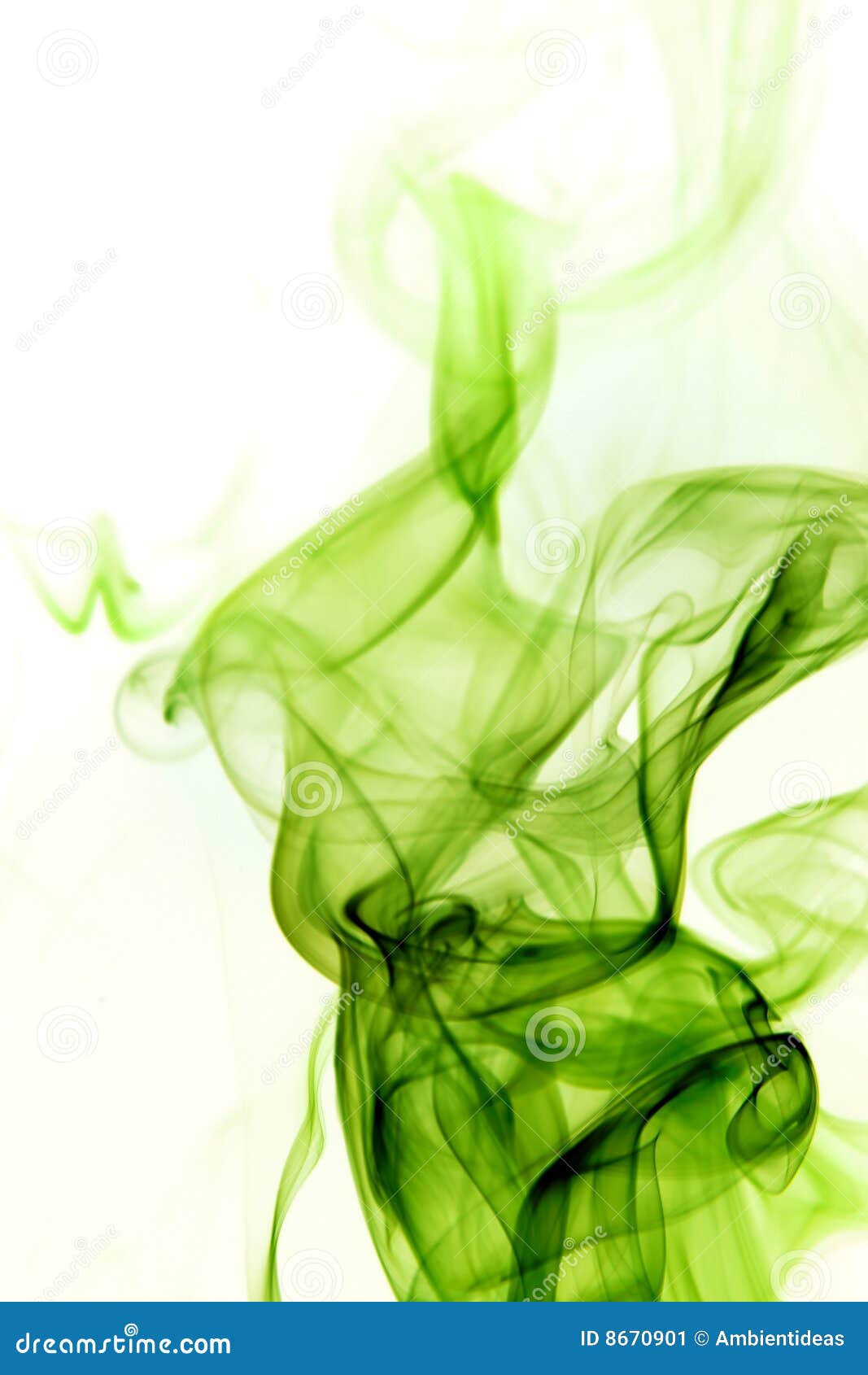 Humo Verde En El Fondo Blanco Imagen de archivo - Imagen: 8670901