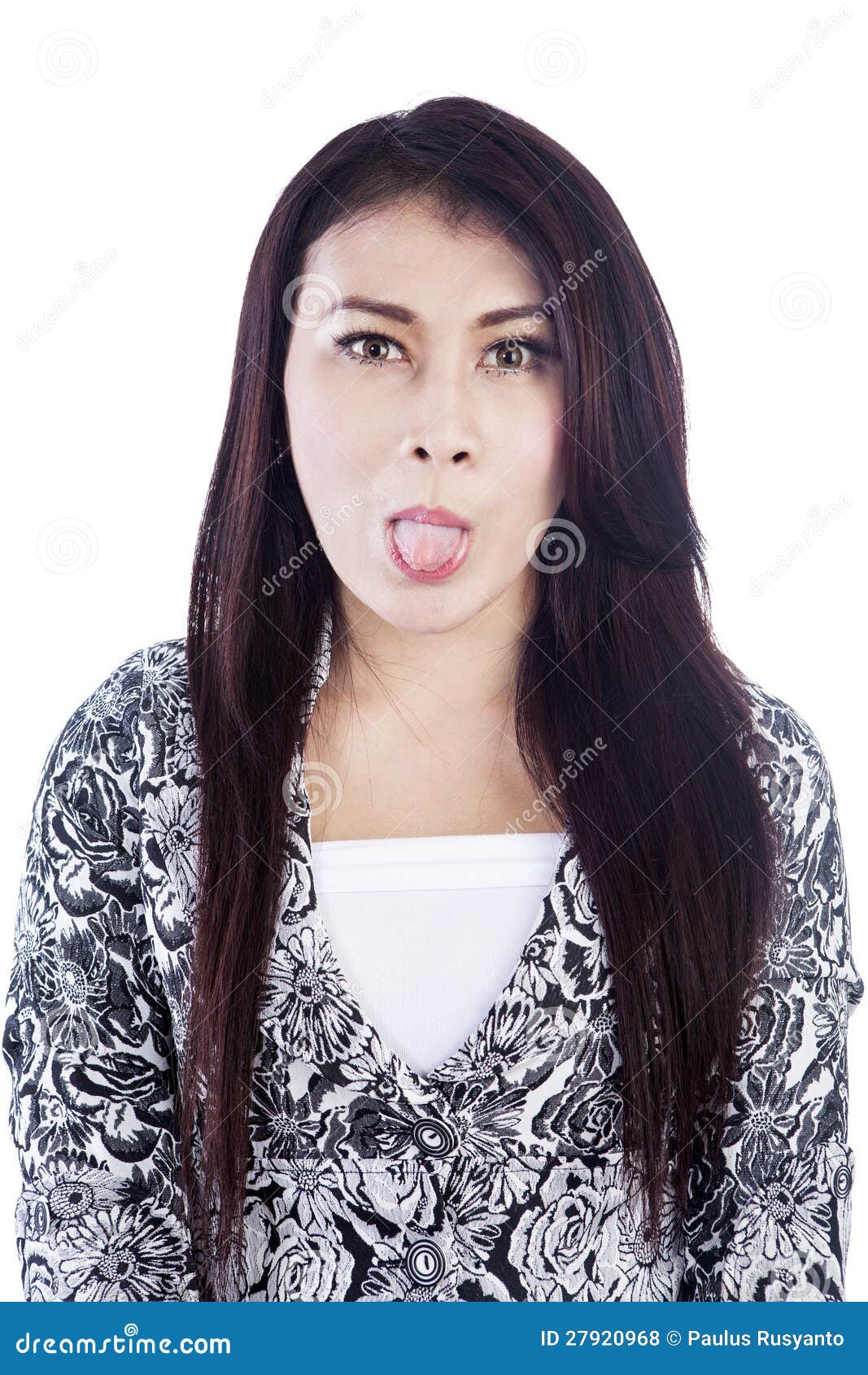 Humor Expression Tounge Out Isolated in White Stock Photo - Image of ...