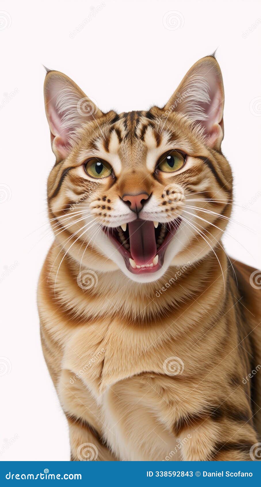 Humorous Image Featuring an Angry yet Surprising Cat with a Joyful ...