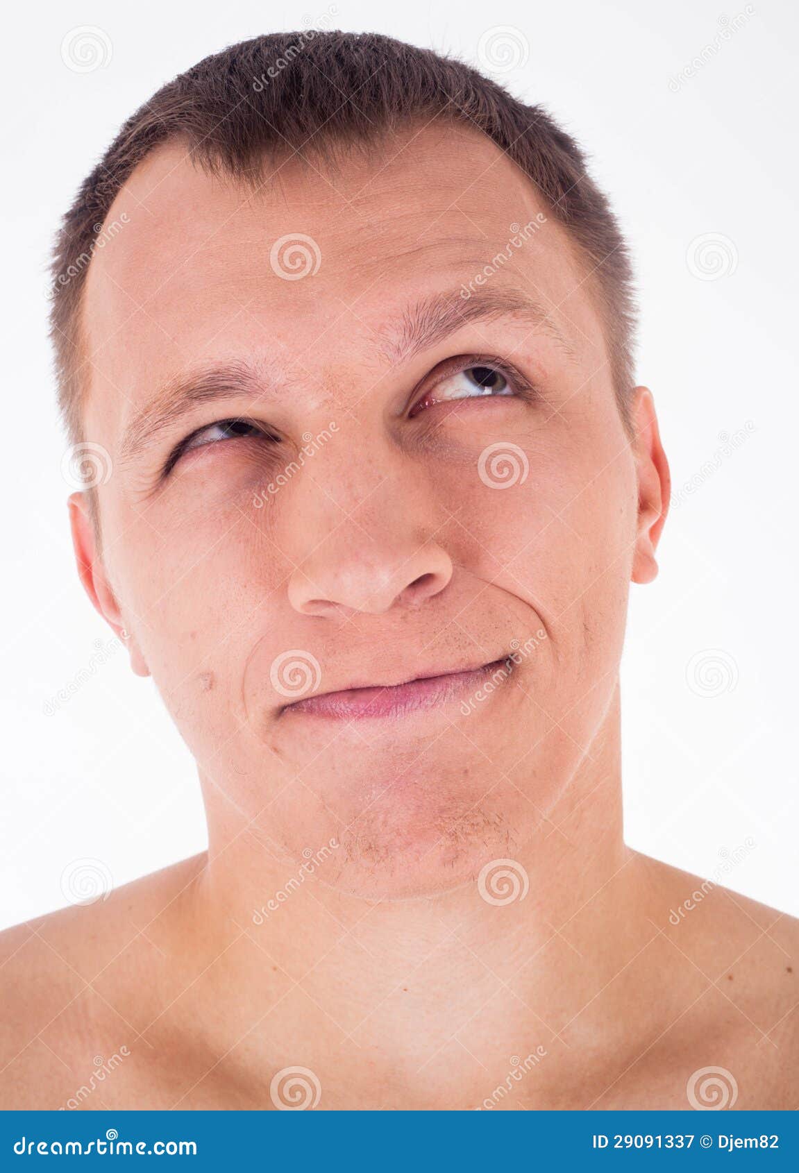 Humorous portrait of man stock image. Image of surprised - 29091337