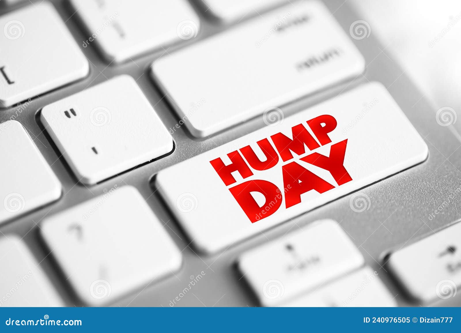 Hump Day Text Button on Keyboard, Concept Background Stock Image ...