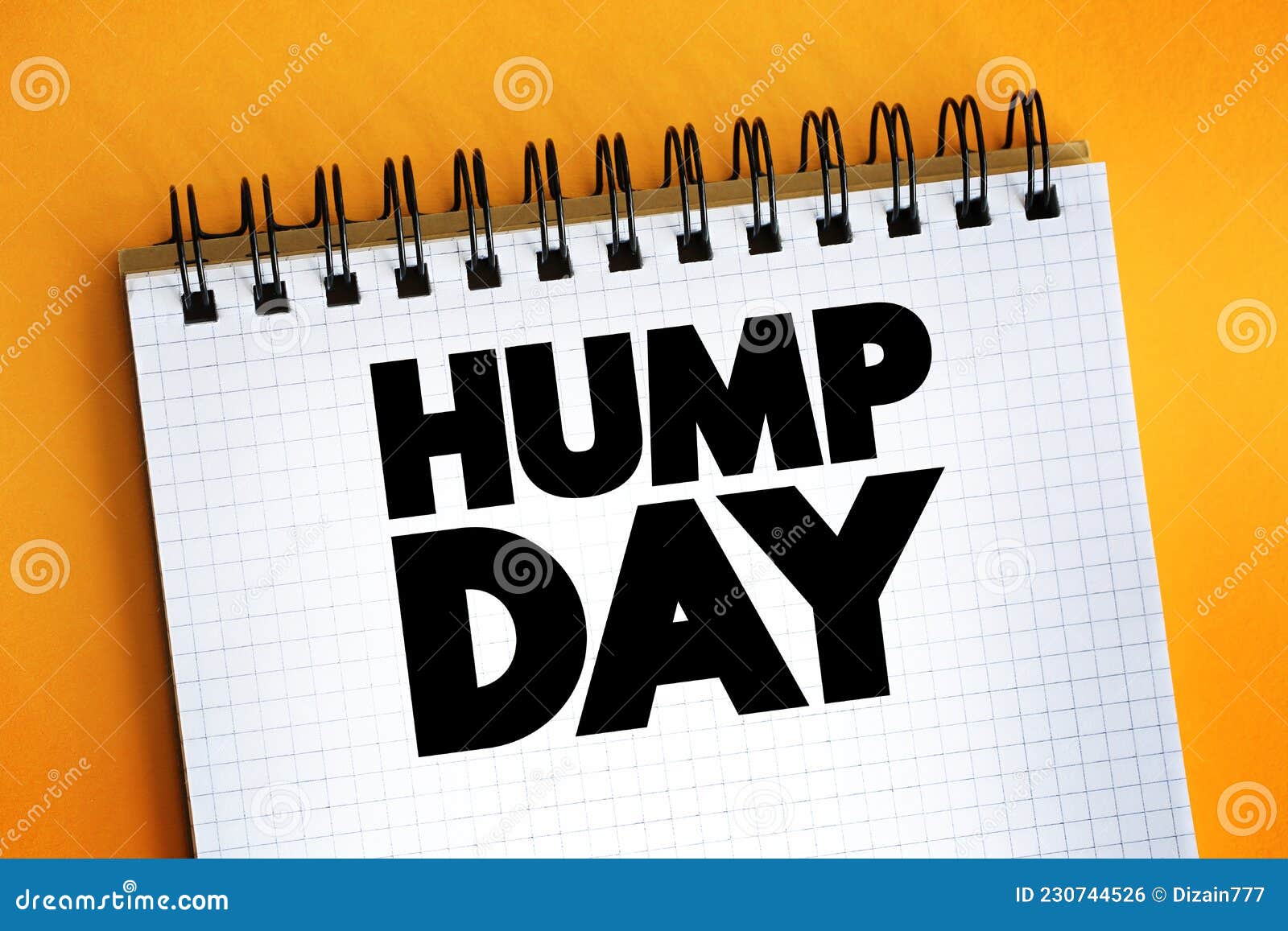 Hump Day Text on Notepad, Concept Background Stock Photo - Image of ...