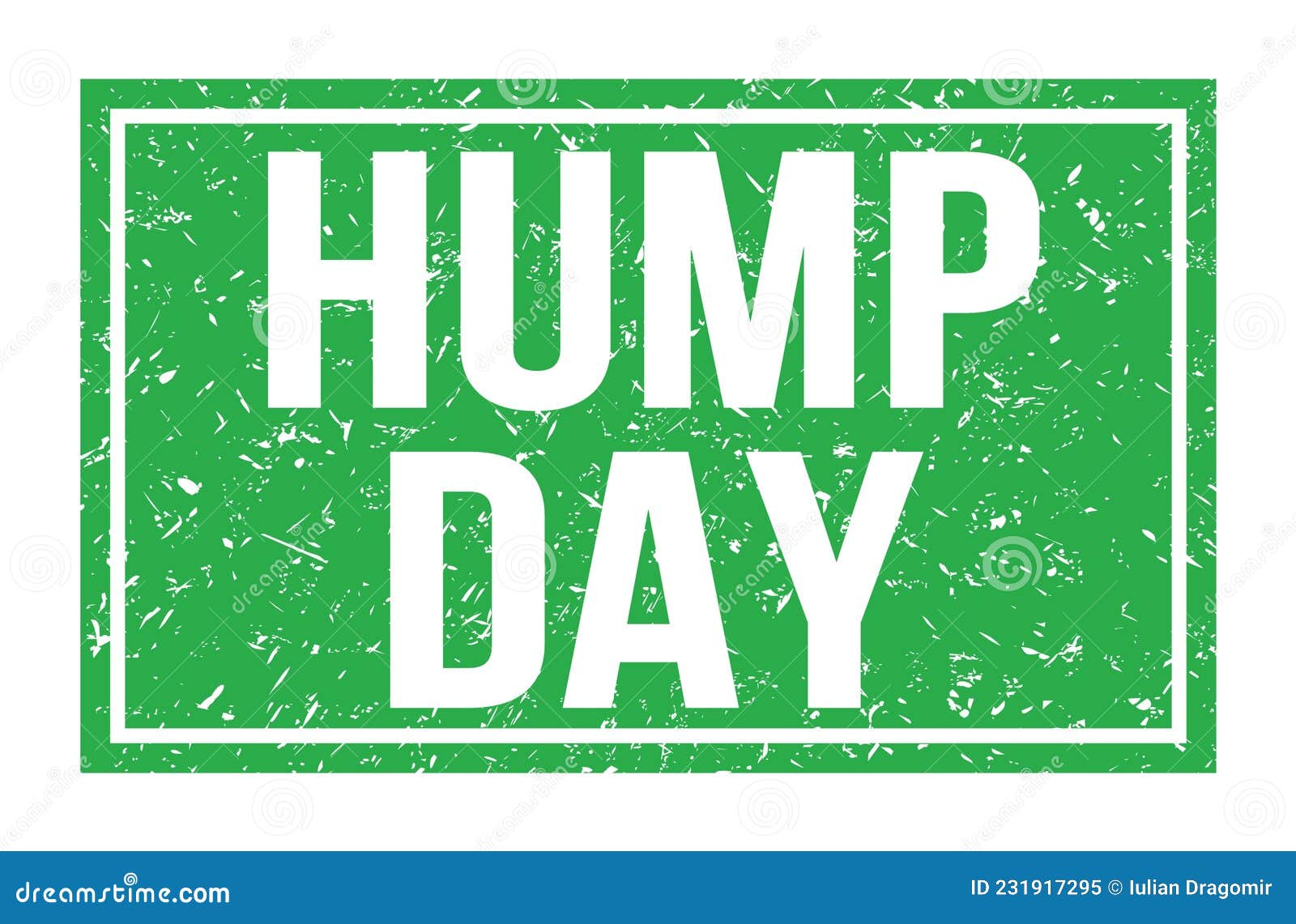 HUMP DAY Green Ribbon. Stock Image | CartoonDealer.com #108366919