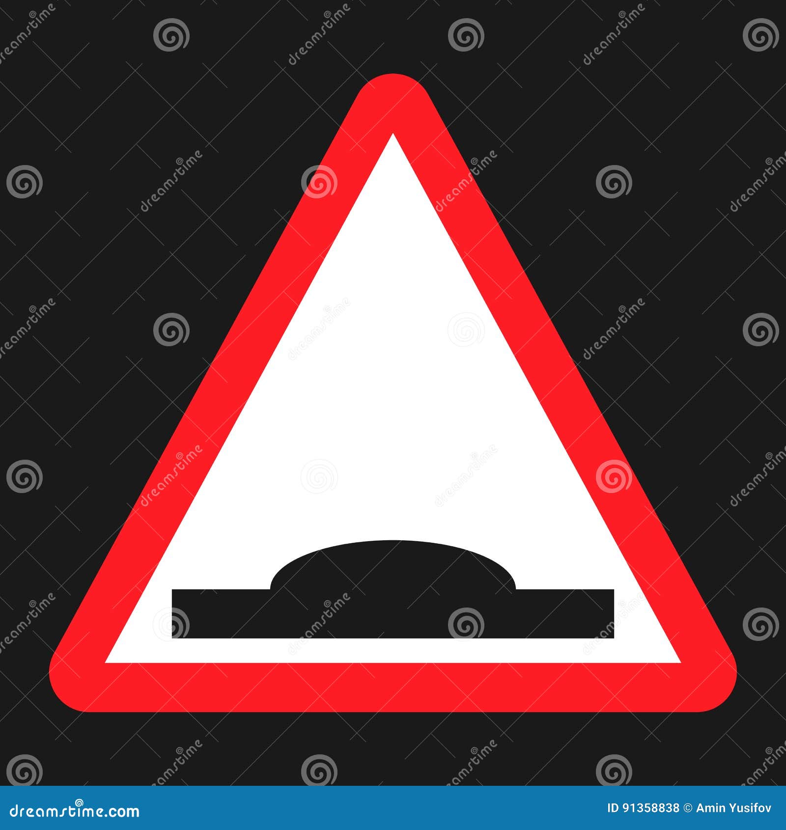 Hump Sign Flat Icon Vector Illustration | CartoonDealer.com #91358838