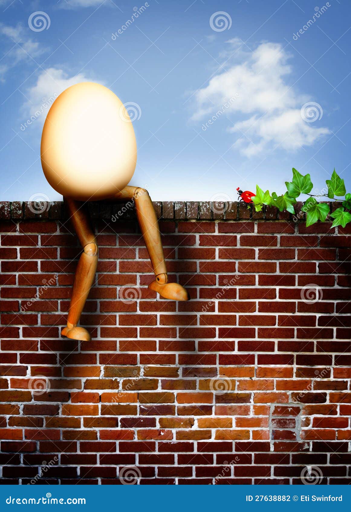 Humpty dumpty stock photo. Image of balance, story, swinging - 27638882