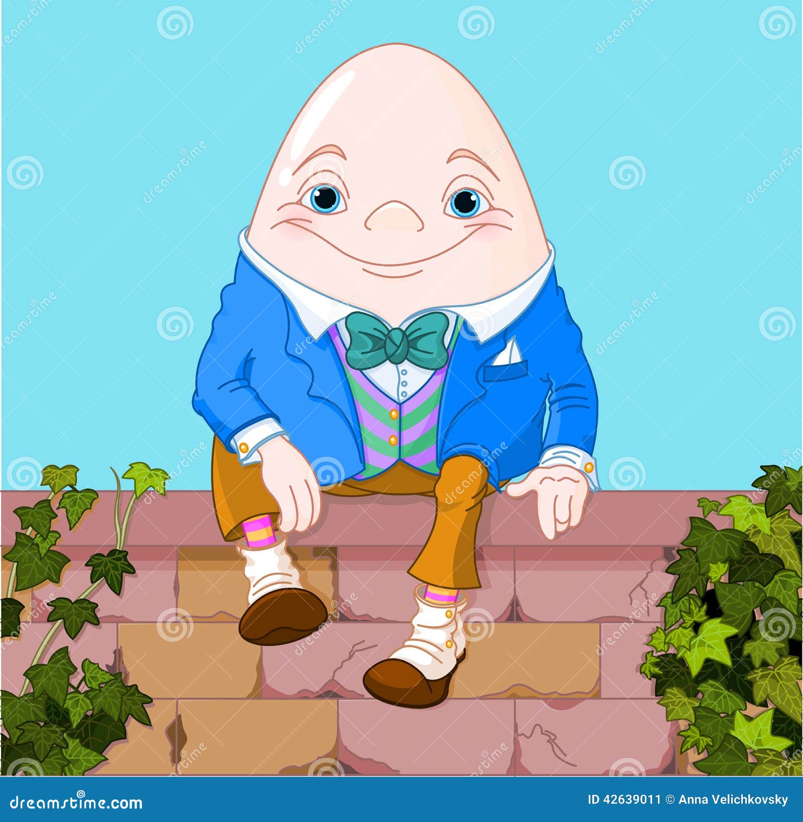 Humpty Dumpty ilustración del vector. Ilustración de fragilidad - 42639011