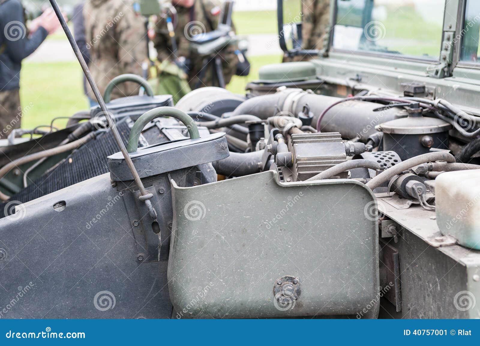 Humvee engine stock image. Image of vehicle, repair, iron - 40757001