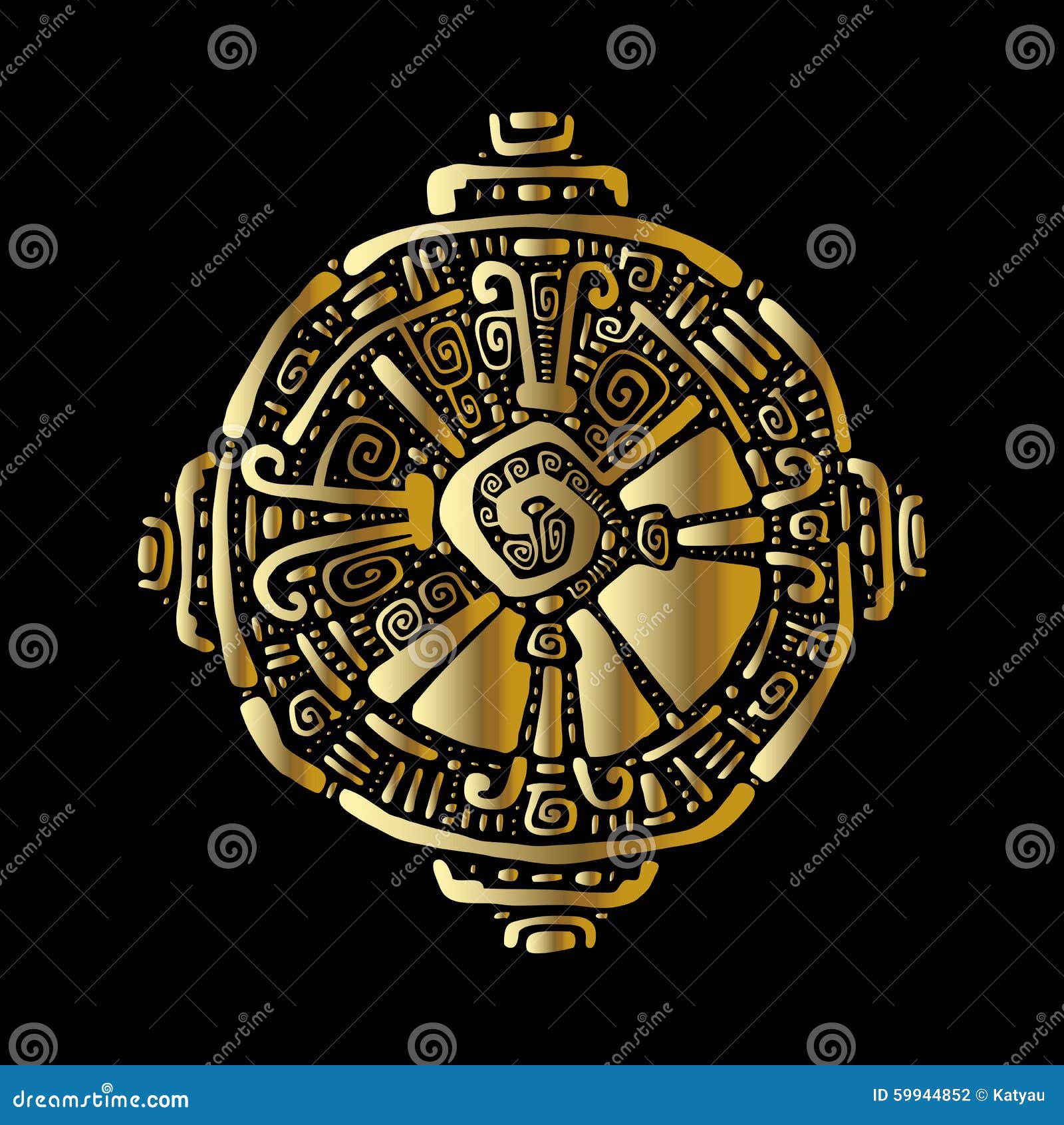 Hunab Ku Modelo tribal ilustración del vector. Ilustración de muestra ...