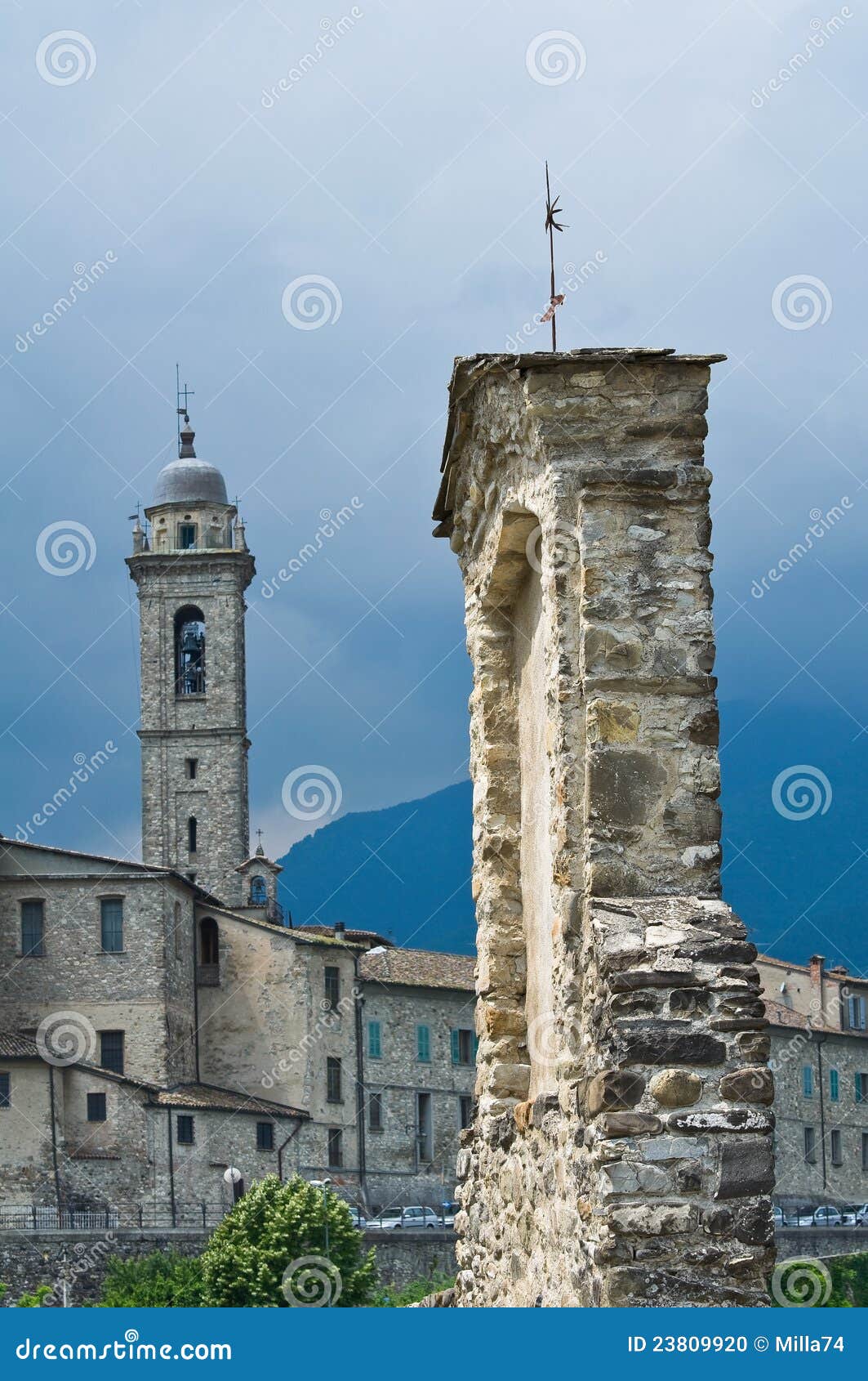 Hunchback Bridge. Bobbio. Emilia-Romagna. Italy Stock Photo - Image of ...