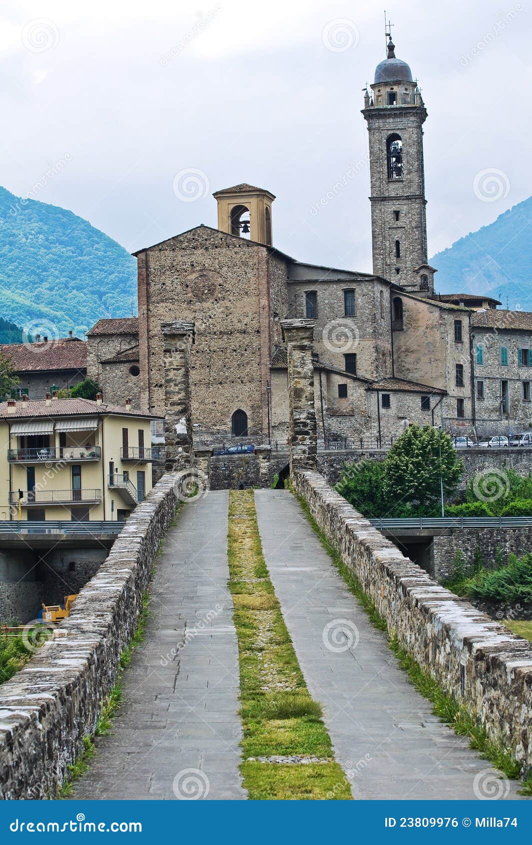 Hunchback Bridge. Bobbio. Emilia-Romagna. Italy Stock Photo - Image of ...