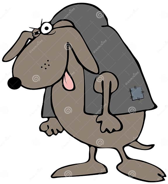 Hunchback Dog stock illustration. Illustration of mutt - 17838732