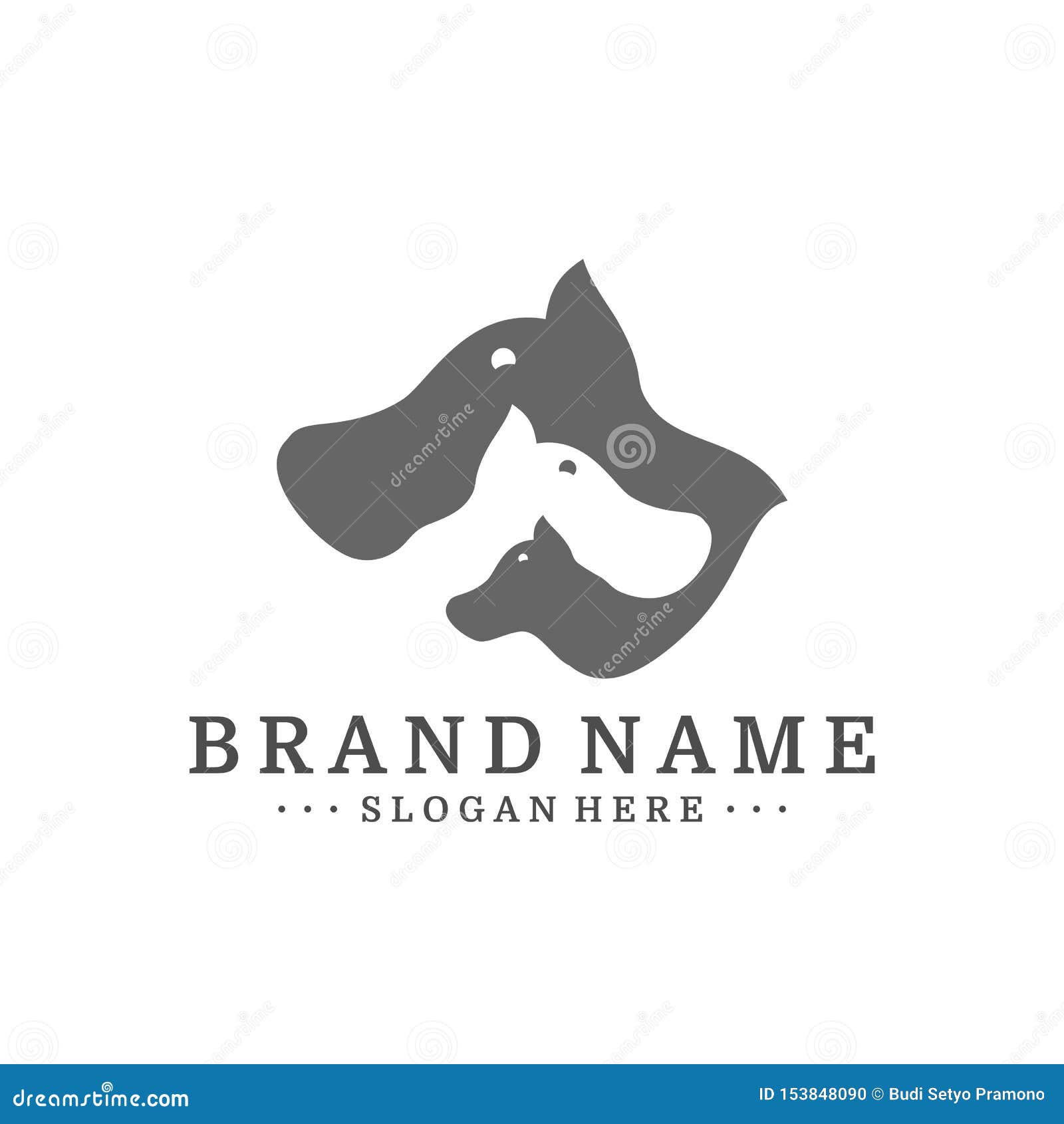 Hund Logo Design Vector Vorlage Logo Des Hundes Vektor Abbildung ...