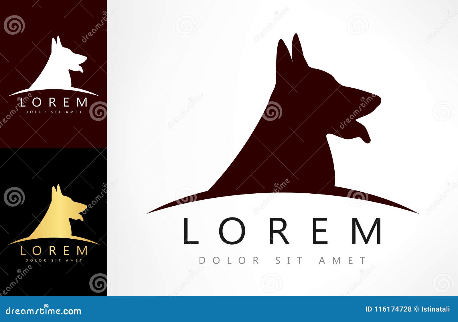 Hund Logo Vector vektor abbildung. Illustration von haustier - 116174728