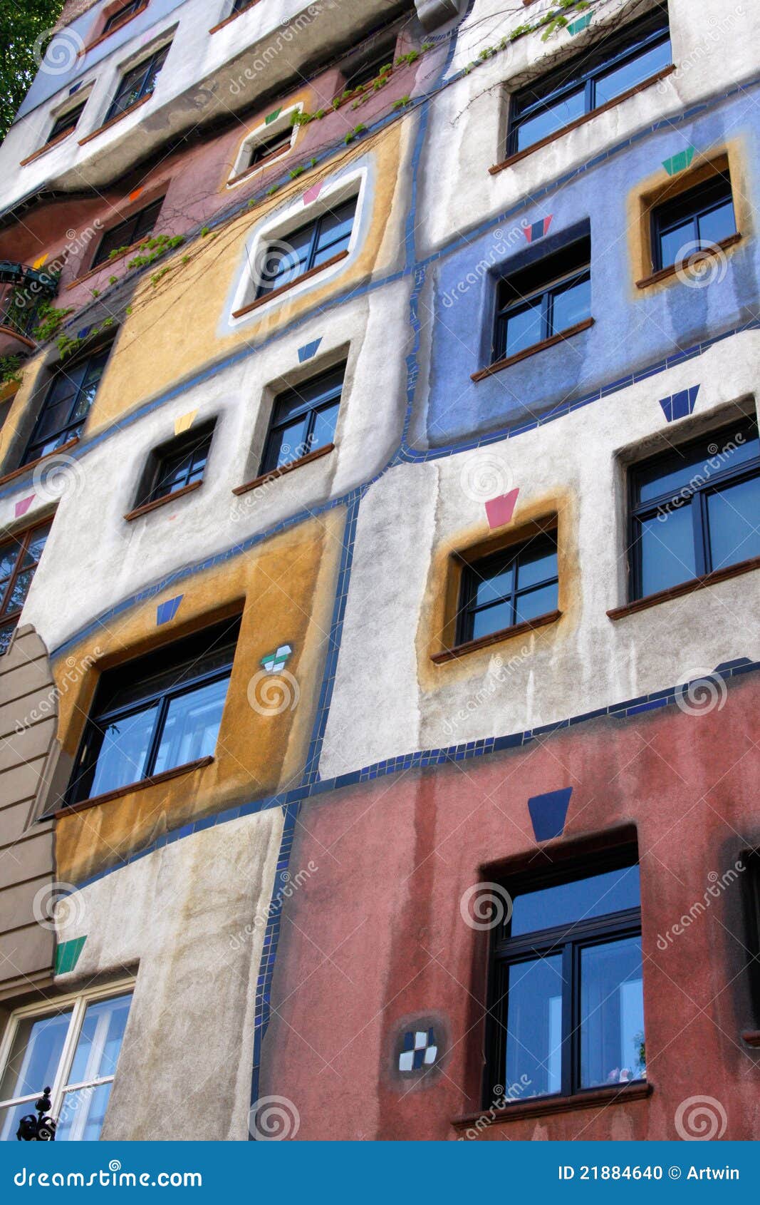Hundertwasser House stock photo. Image of house, design - 21884640