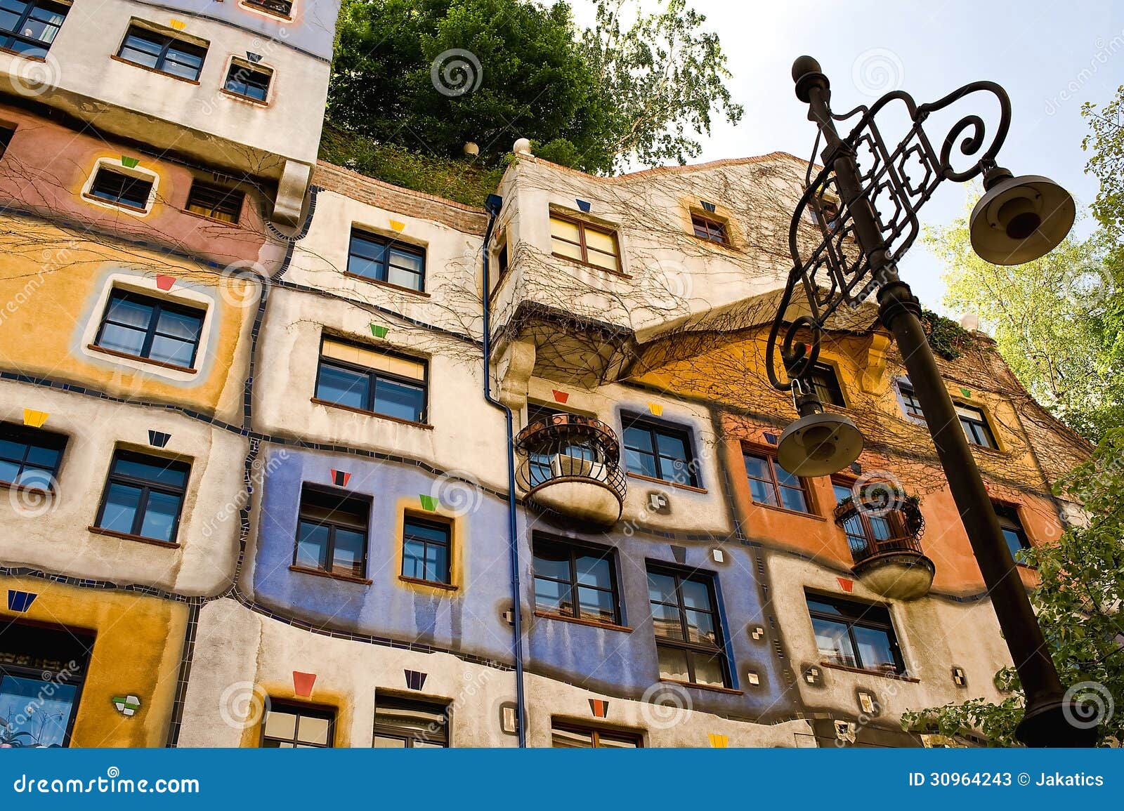 Hundertwasser House stock image. Image of color, painted - 30964243