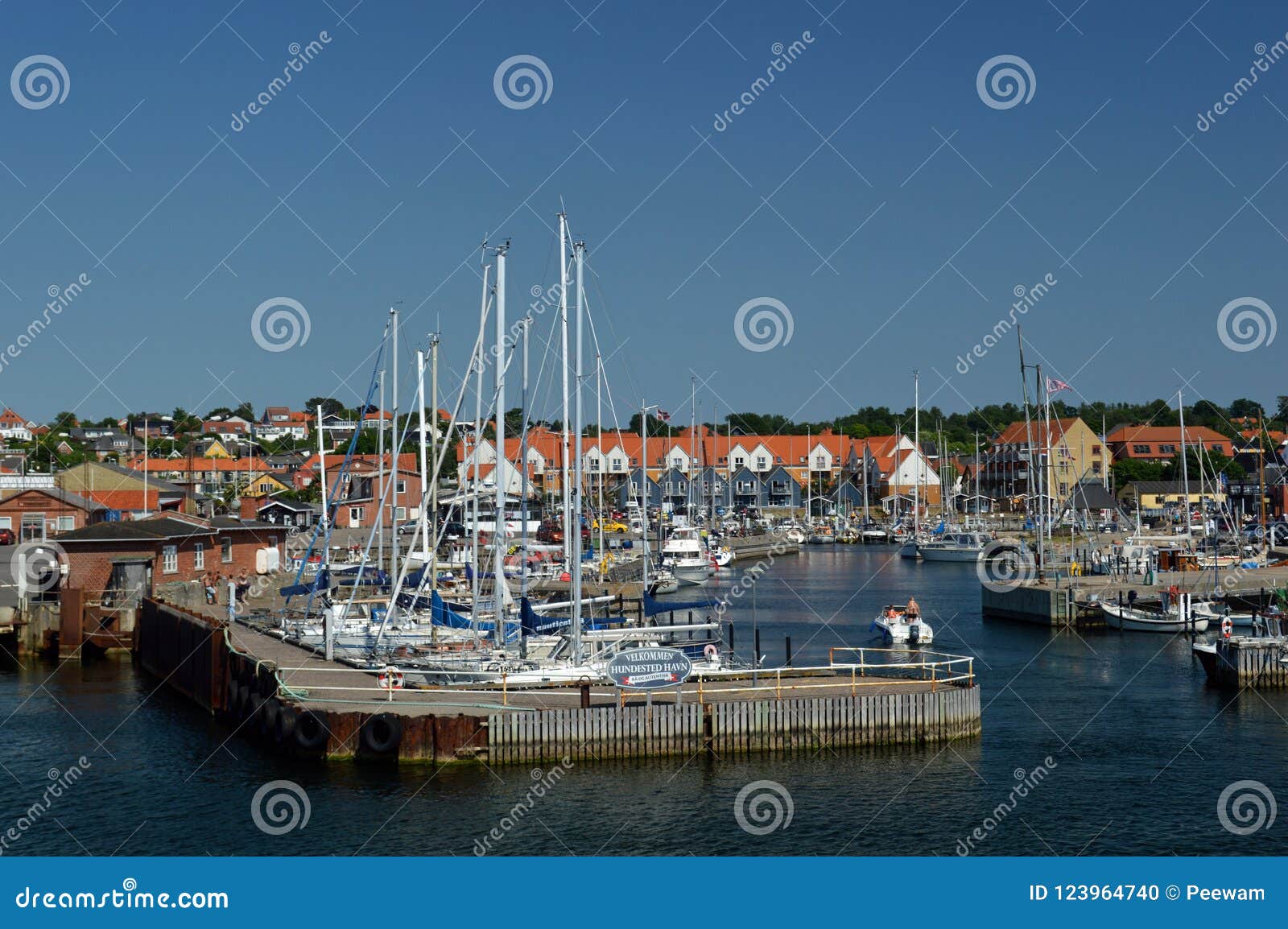 Hundested-Hafen, Nord-Seeland, Dänemark Redaktionelles Bild - Bild von ...