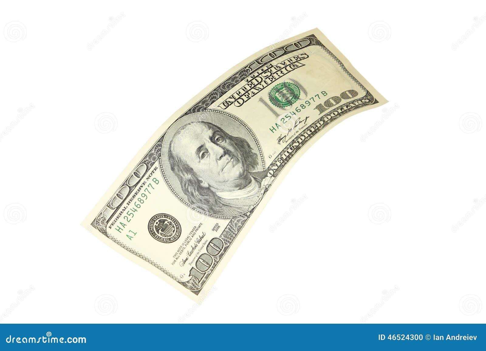 100 Dollar Bills Falling