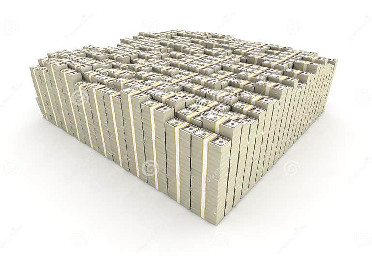 Hundred Dollar Bill Stacks stock photo. Image of abundance - 30816100
