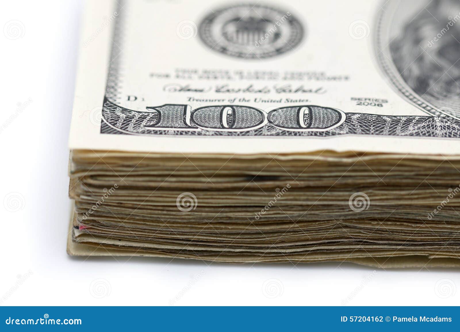 Hundred Dollar Bills stock photo. Image of rich, dollar - 57204162
