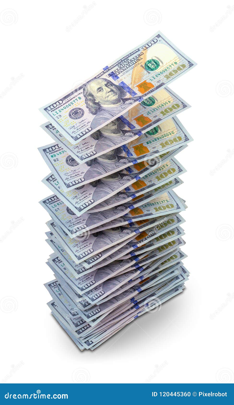 Money Stacking Up stock photo. Image of currency, stack - 120445360