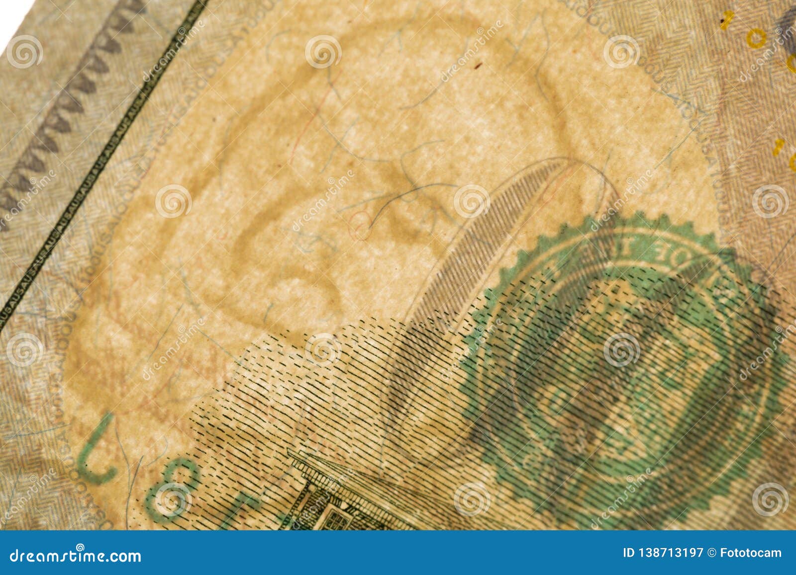 Hundred Dollars Water Marks Stock Image - Image of economy, holding ...