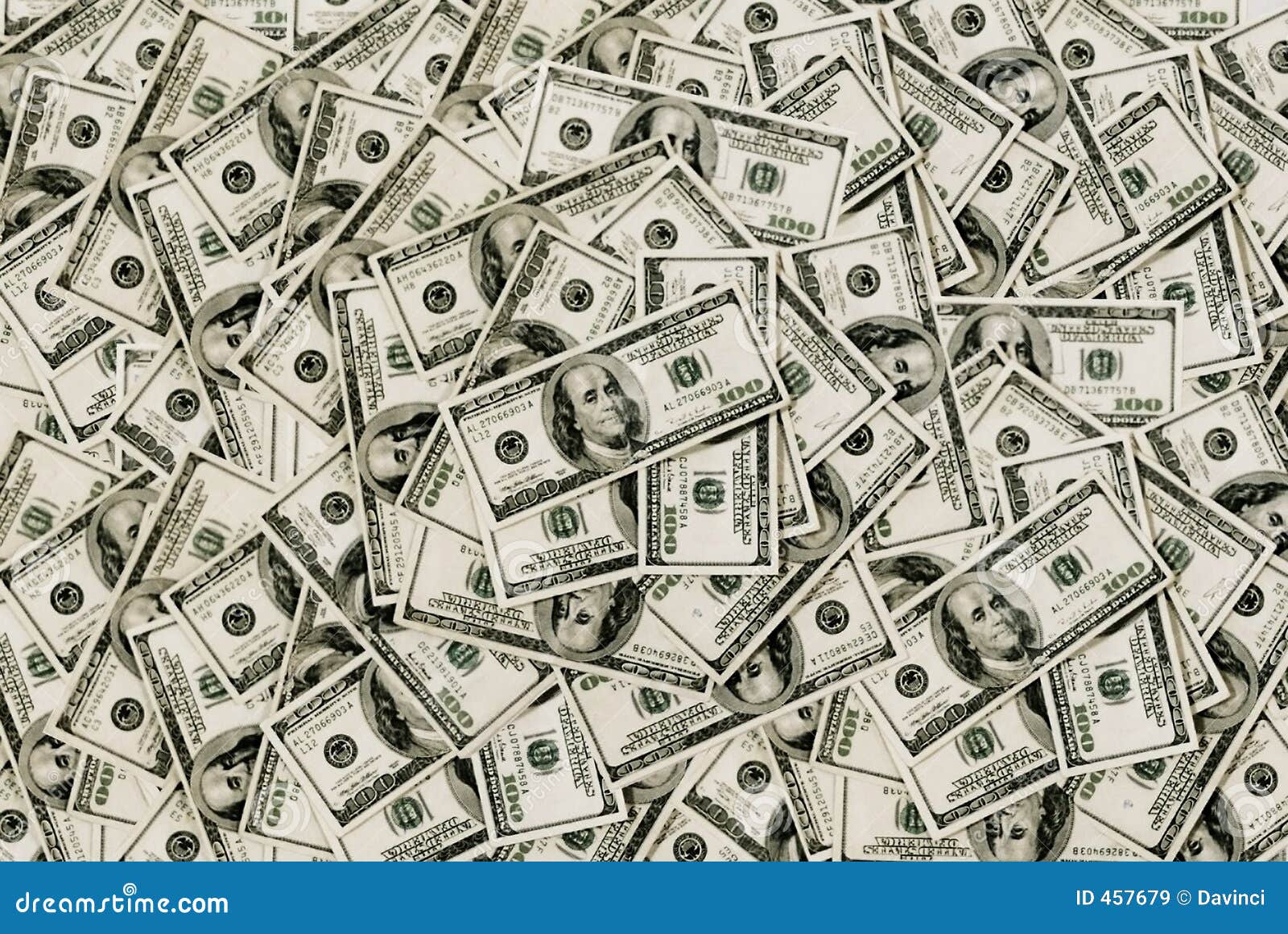 Hundred Doller Bills Background Stock Image - Image of background ...