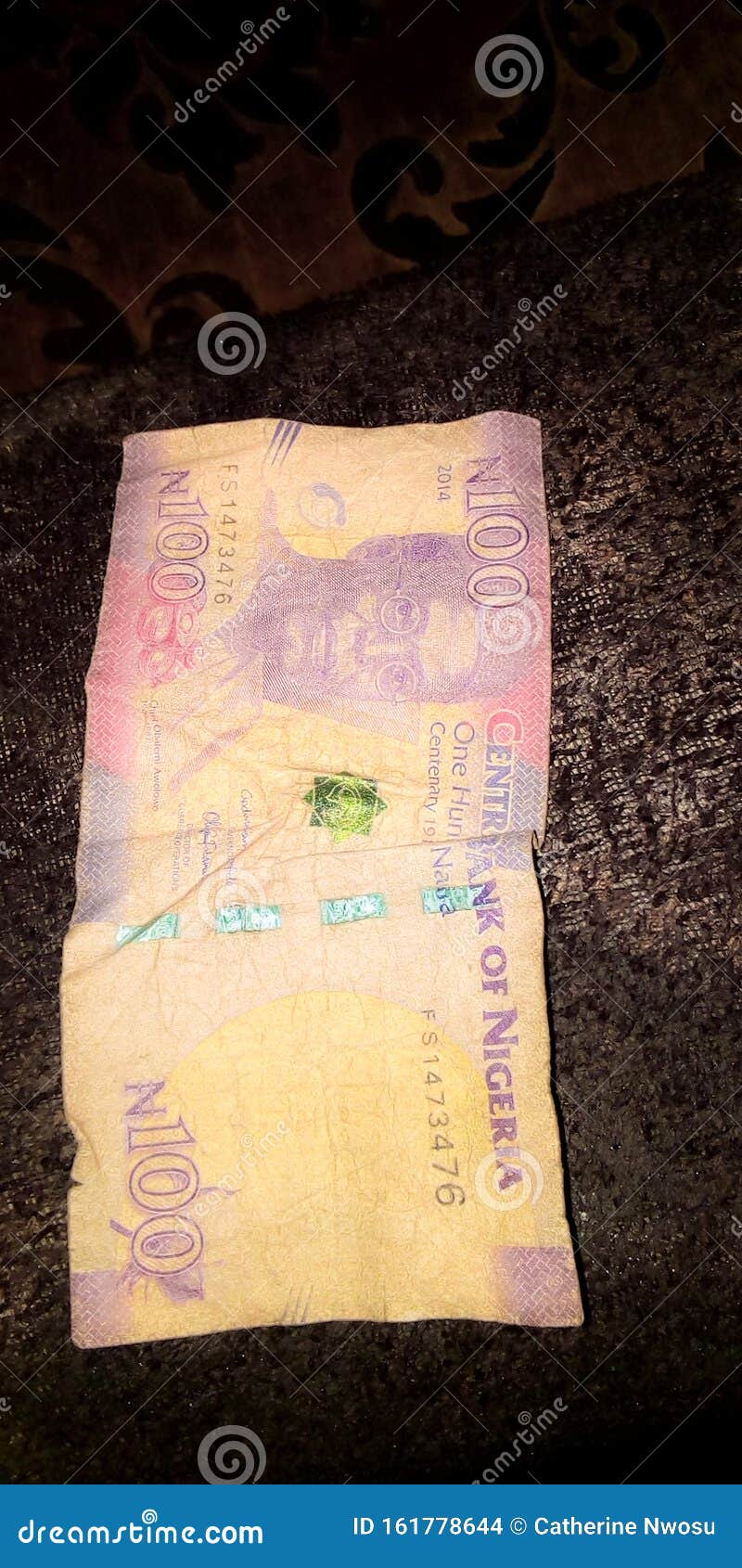 A Hundred Naira Currency Note of Nigeria Stock Photo - Image of nigeria ...