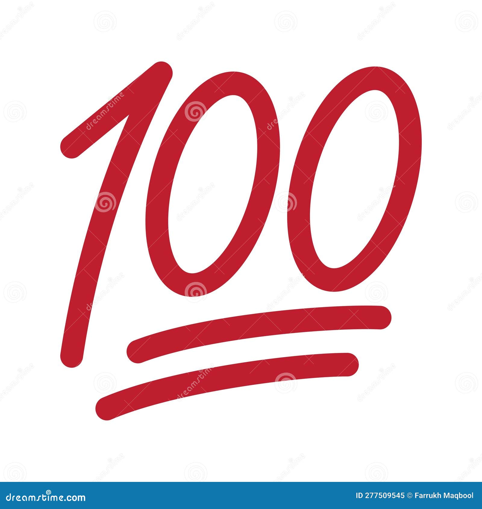 Hundred Points Icon Vector Image. Stock Vector - Illustration of line ...