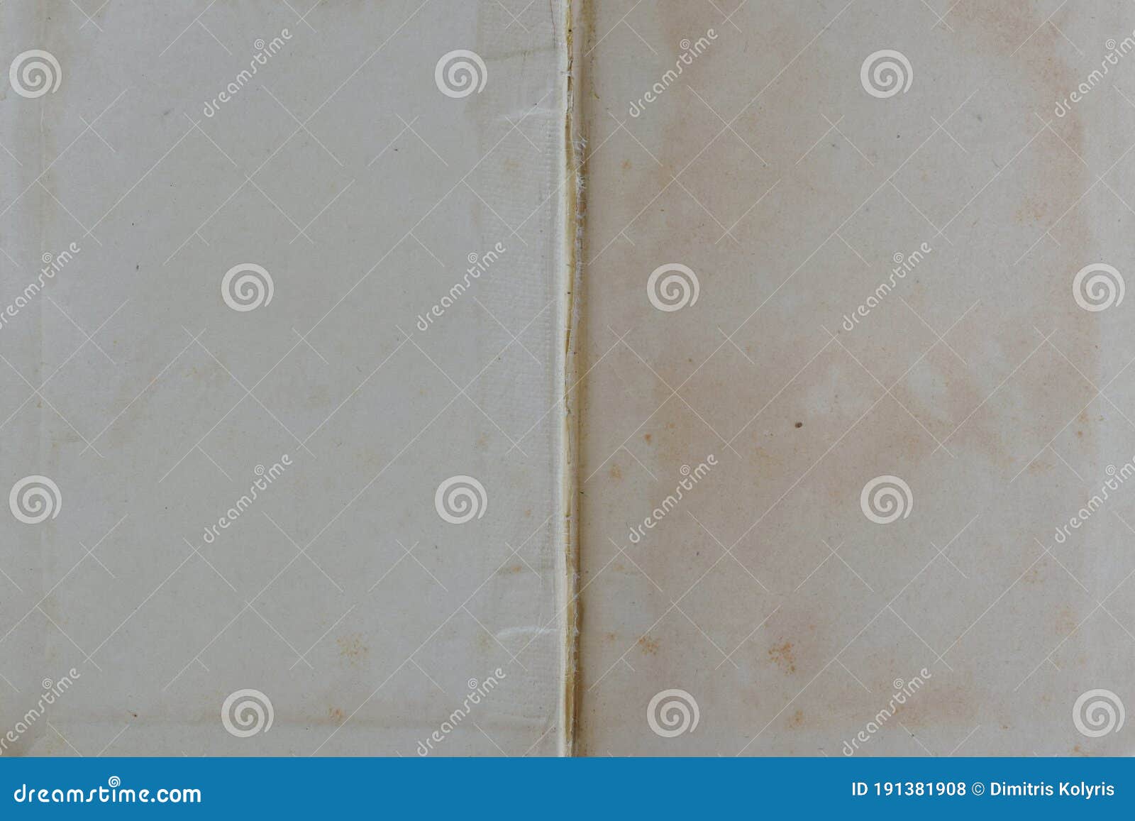 Hundred Year Old Book Blank Pages and Binding Stock Photo - Image of ...
