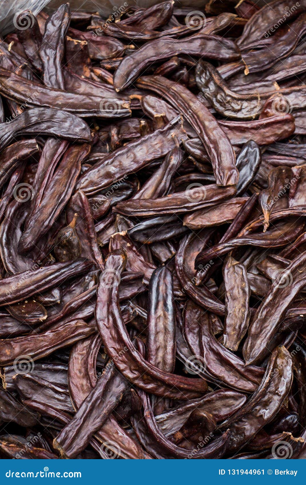 Hundreds of Brown Carobs in the View Stock Image - Image of ingredient ...