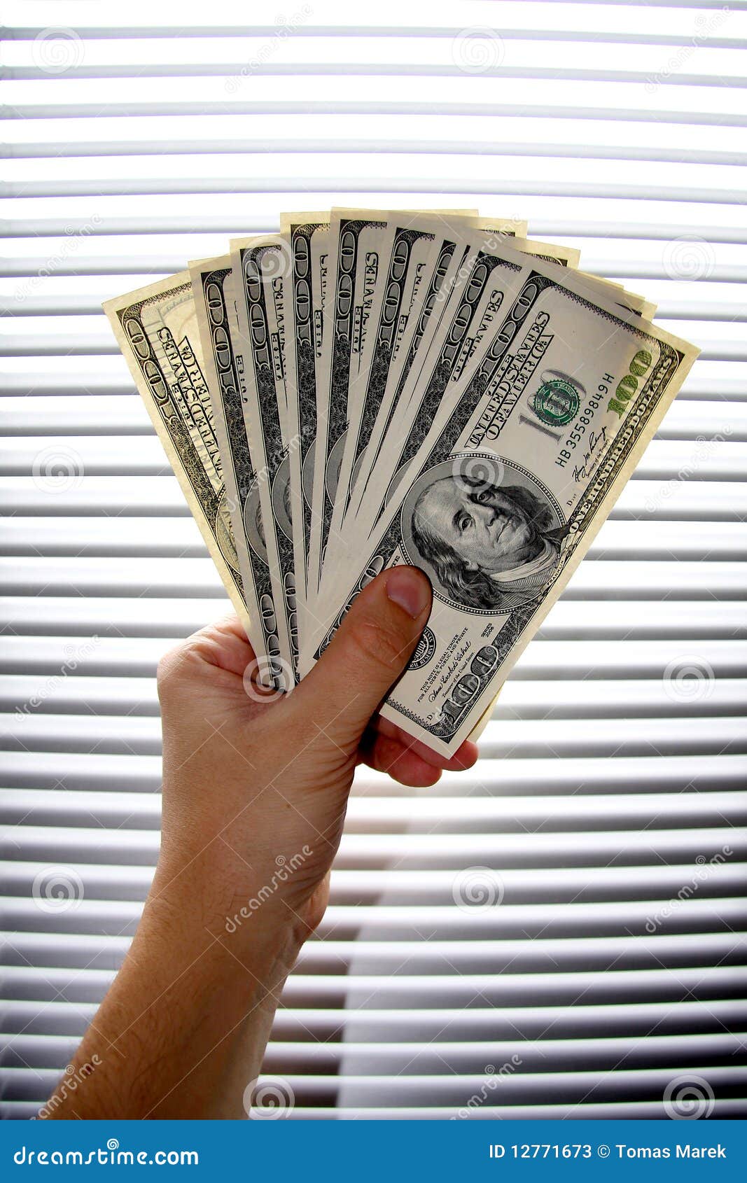 Hundreds dollars stock image. Image of money, flapper - 12771673