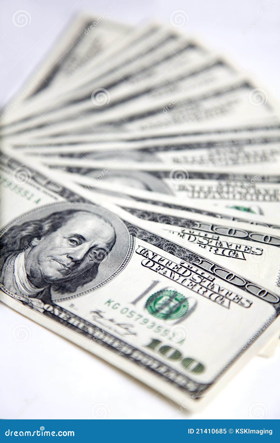Hundreds of Dollars stock image. Image of benjamin, 100s - 21410685