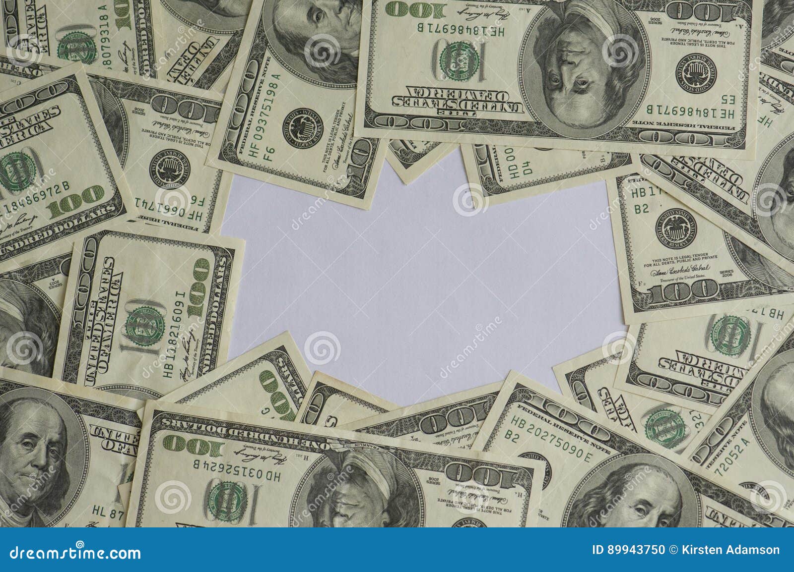 Hundreds of dollars frame stock photo. Image of united - 89943750