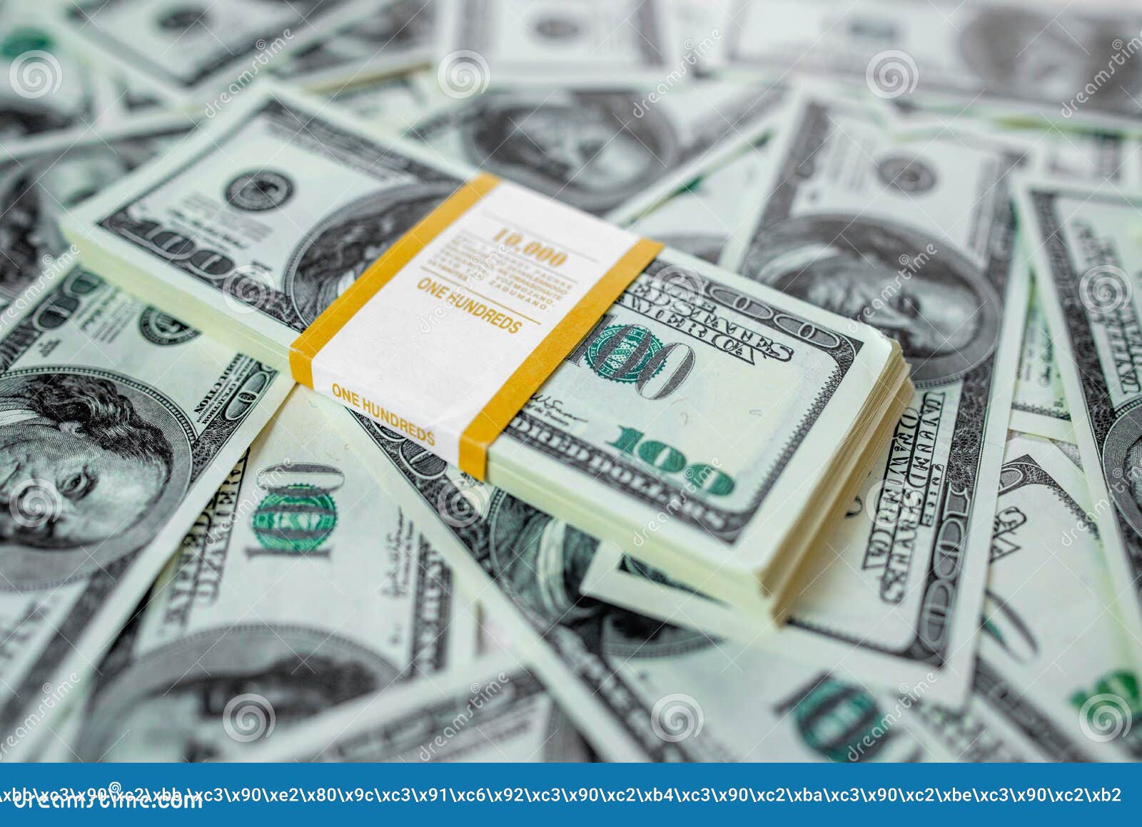 Hundreds of Notes on the Table Stock Photo - Image of cash, banking ...