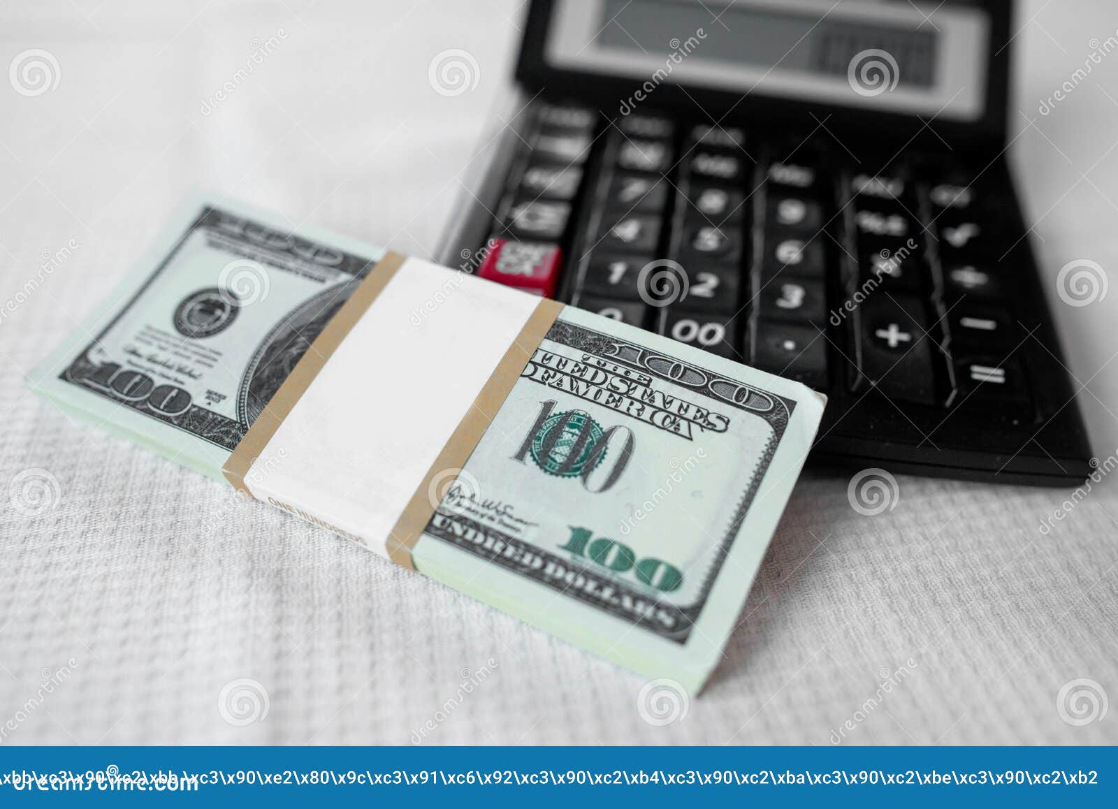 Hundreds of Notes on the Table Stock Photo - Image of cost, paper ...