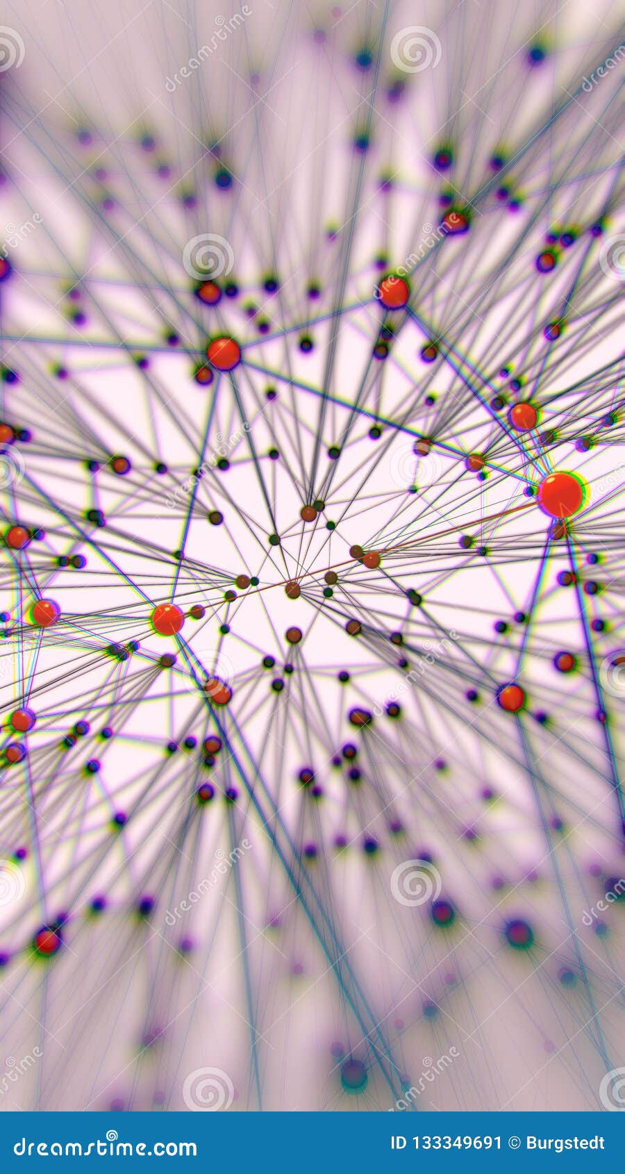 Hundreds of Points Connected To Each Other with Lines Stock ...