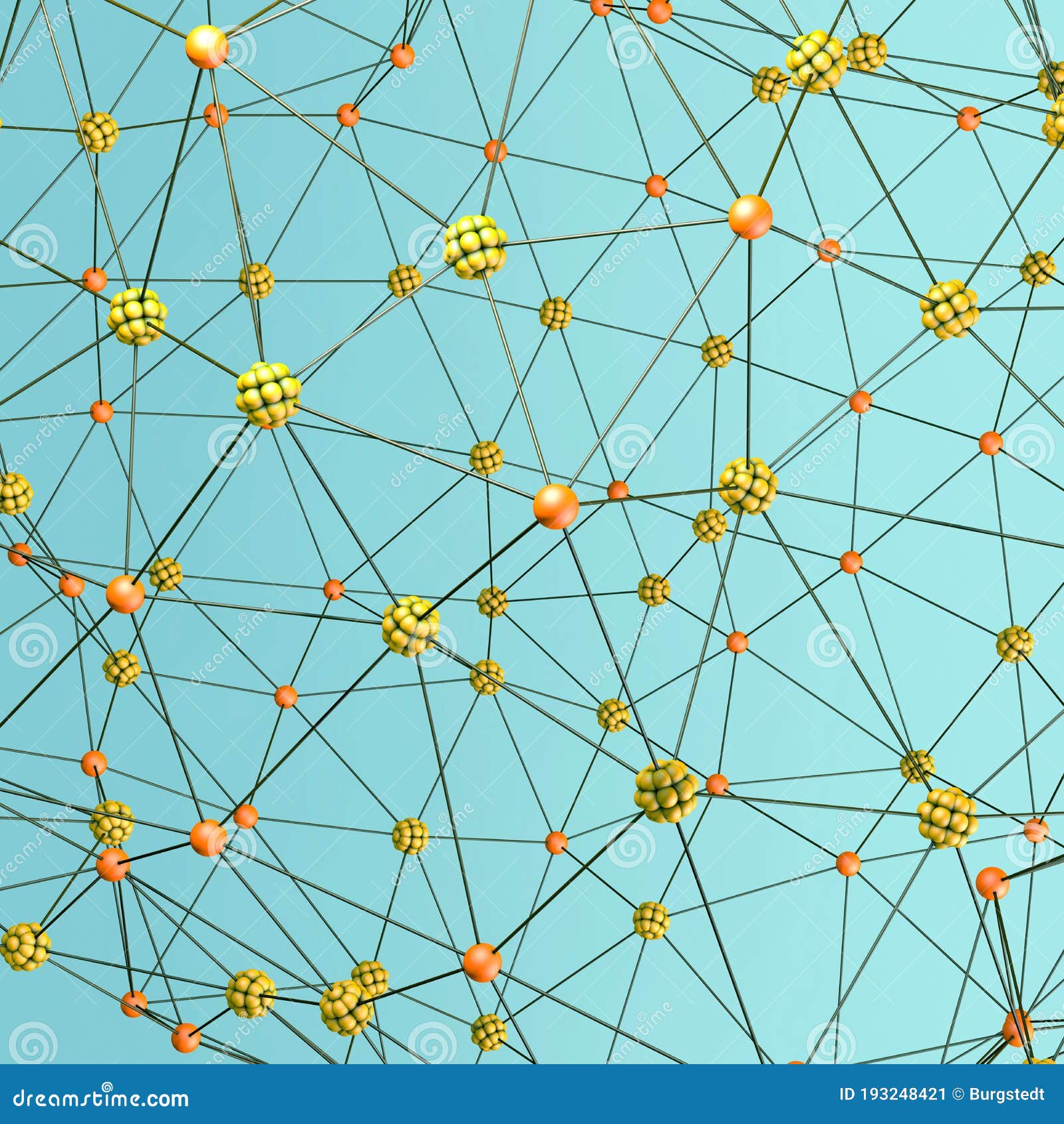 Hundreds of Points Connected To Each Other with Lines Stock ...