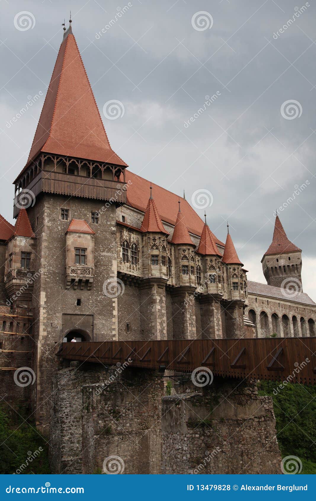 Hunedoara Castle stock photo. Image of blue, ancient - 13479828