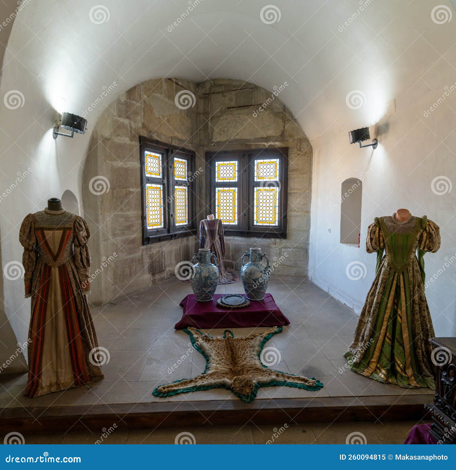 View of the Queen`s Dressing Room Inside the Hunedoara Castle in ...