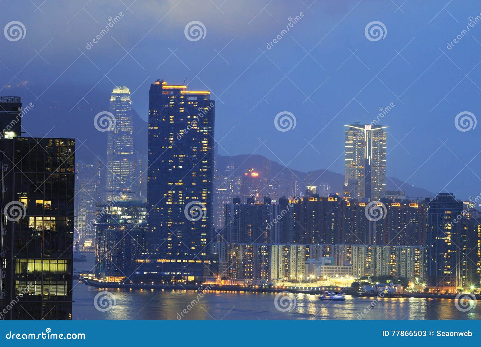 The Hung Hom, hong kong stock image. Image of color, hill - 77866503