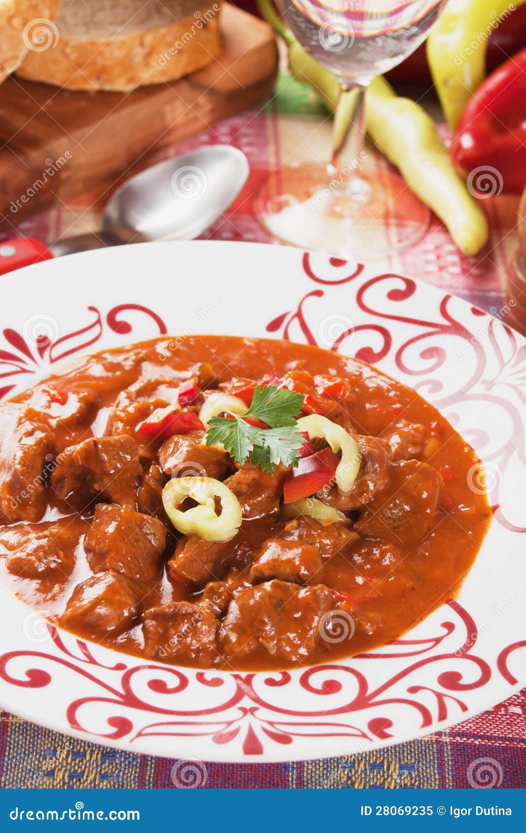 Hungarian Beef Goulash Stew Stock Image - Image of beef, dinner: 28069235