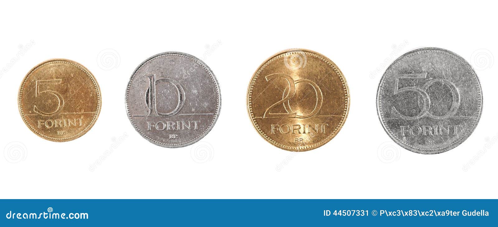 Hungarian Coins stock image. Image of monetary, close - 44507331