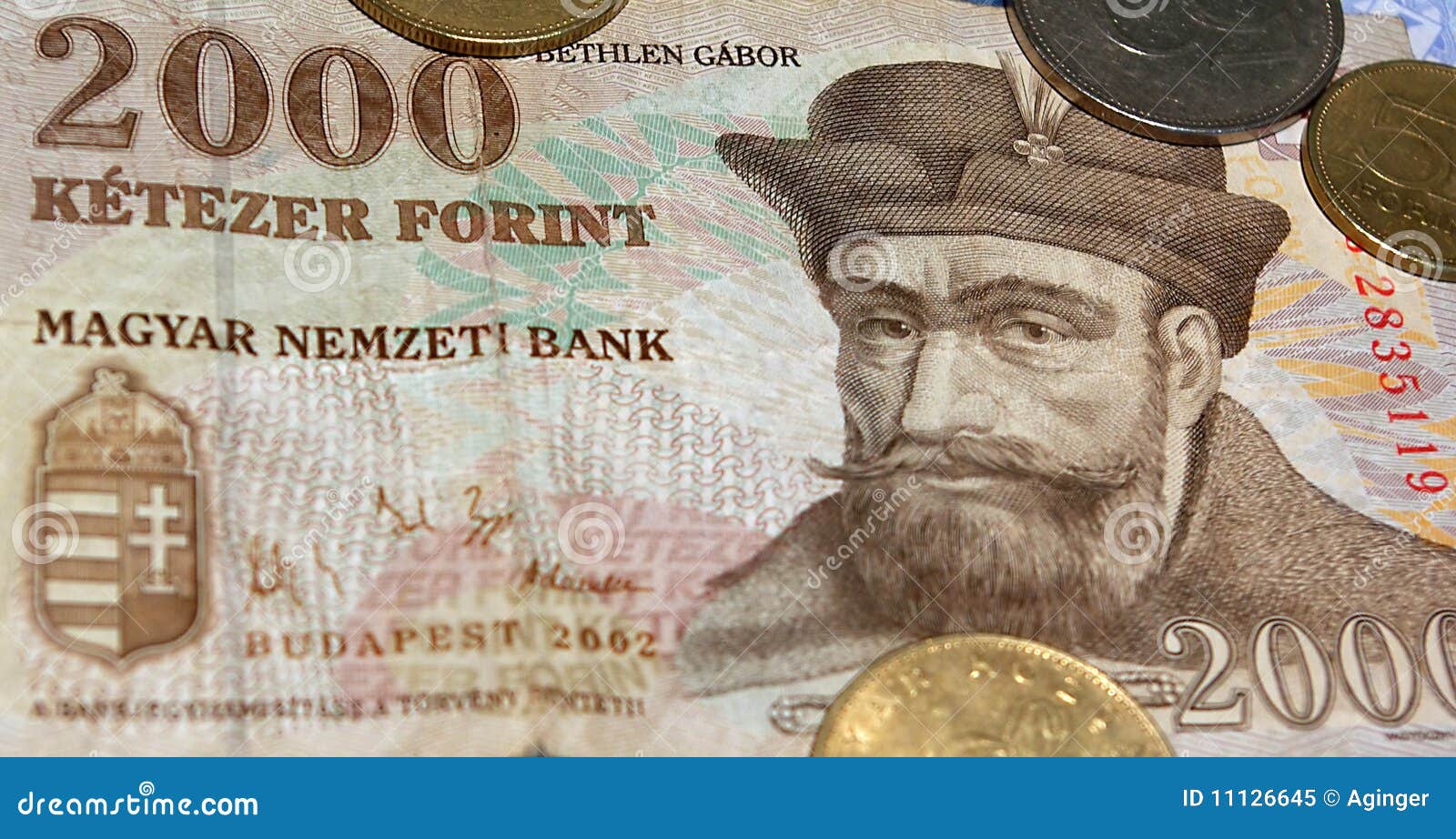 Hungarian currency stock image. Image of finance, object - 11126645