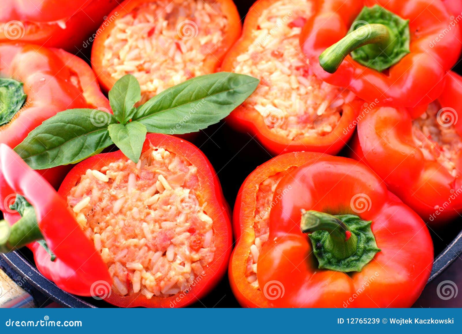 Hungarian Delicacy, Stuffed Red Pepper Stock Image - Image of delicacy ...
