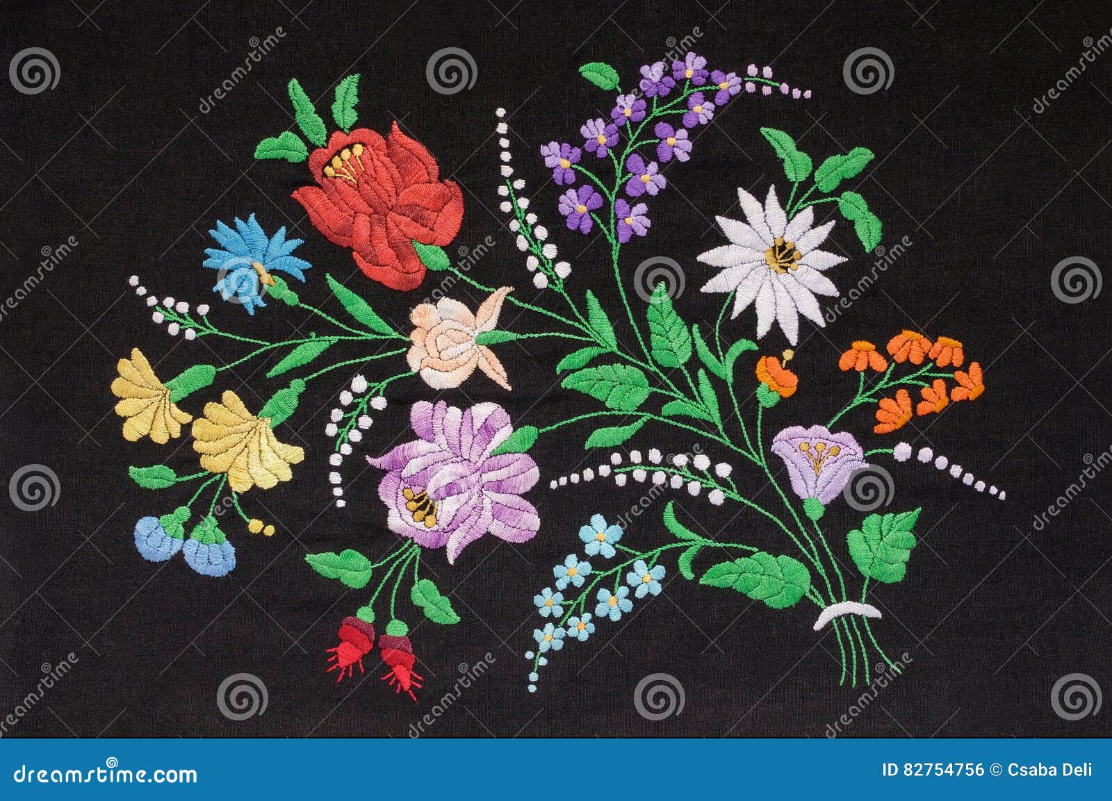 132 Traditional Hungarian Folk Embroidery Pattern Stock Photos - Free ...
