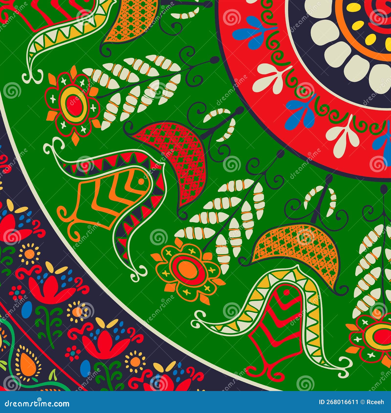 Hungarian Embroidery Card 3 Stock Vector - Illustration of eastern ...