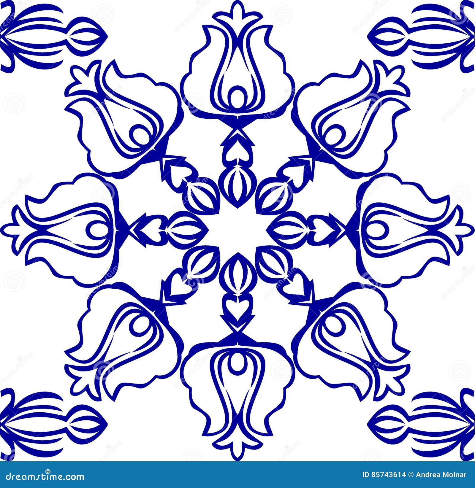 Hungarian folk art stock vector. Illustration of floral - 85743614