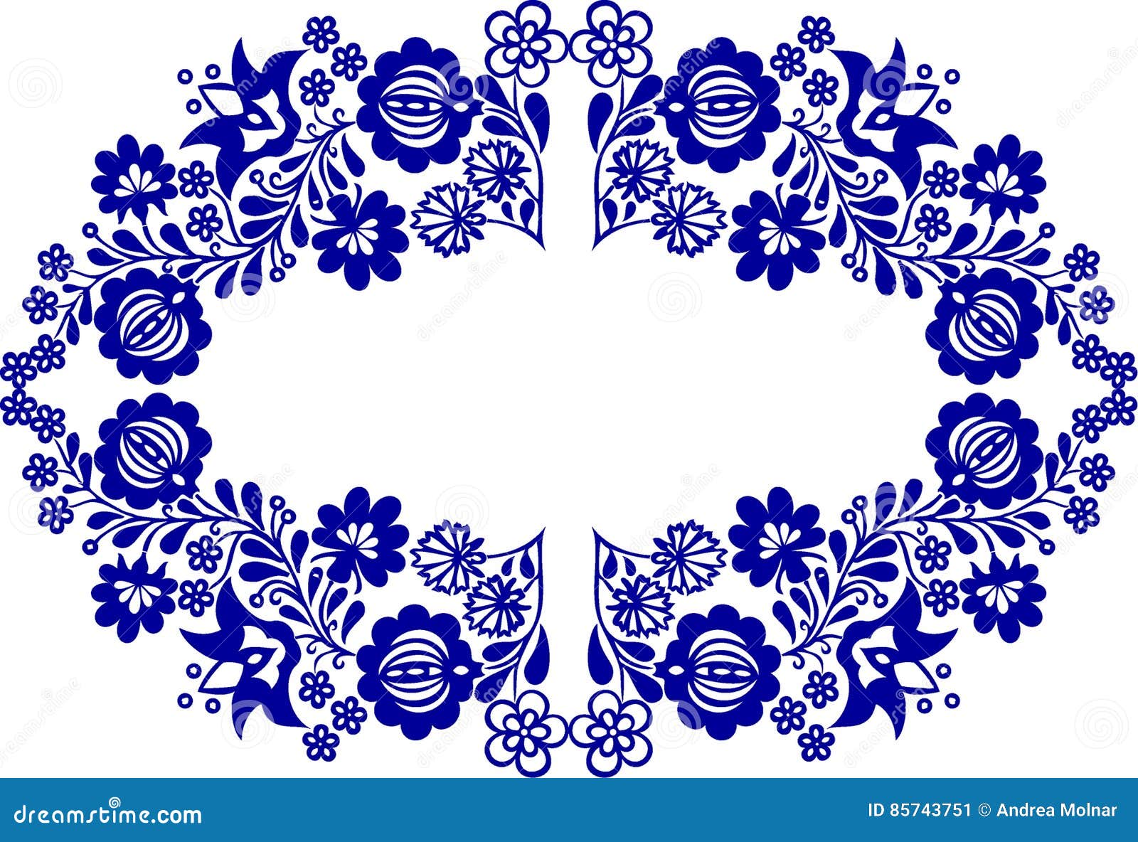 Hungarian folk art stock vector. Illustration of hungarian - 85743751
