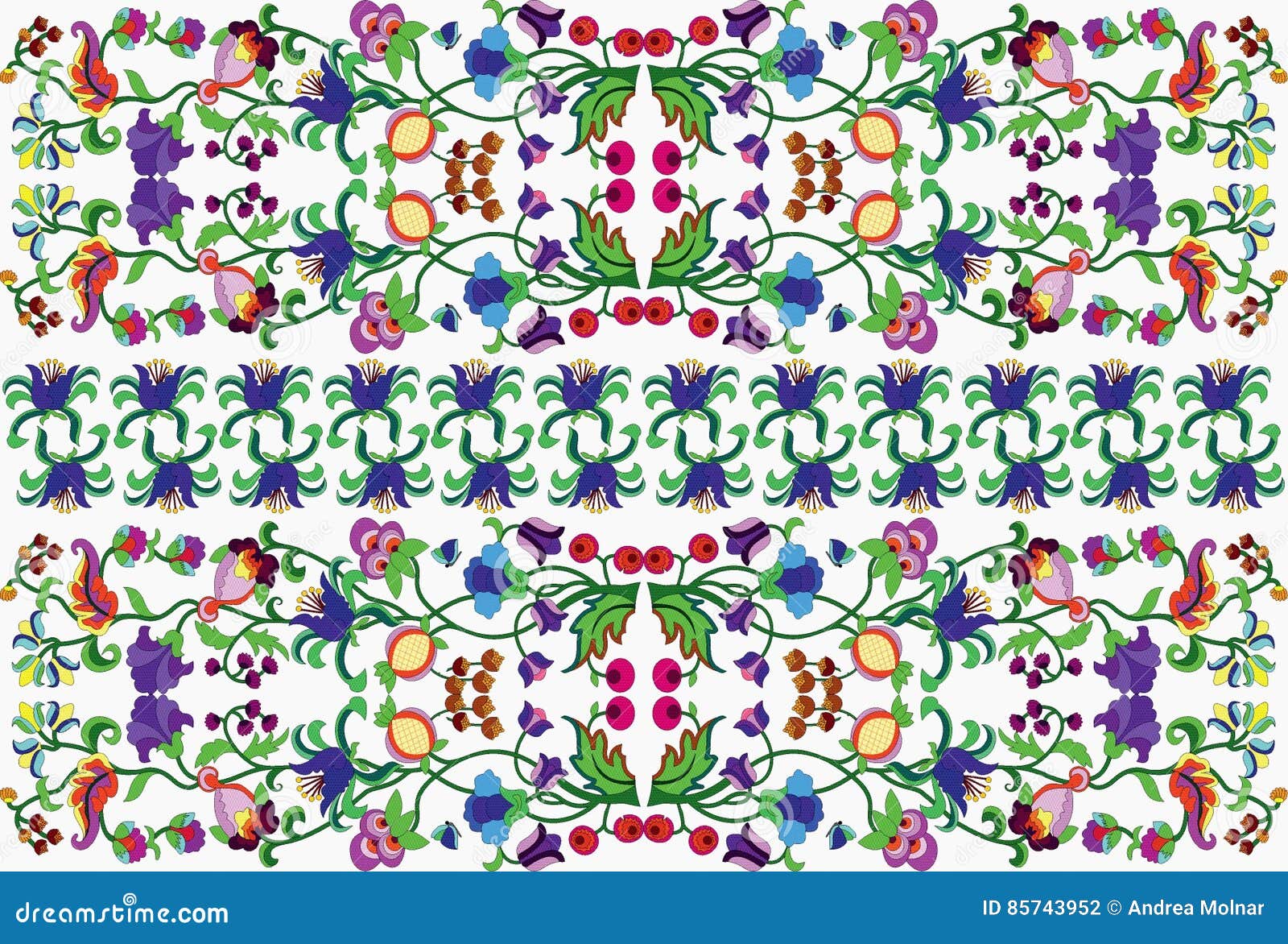 Hungarian folk art stock vector. Illustration of hungarian - 85743952